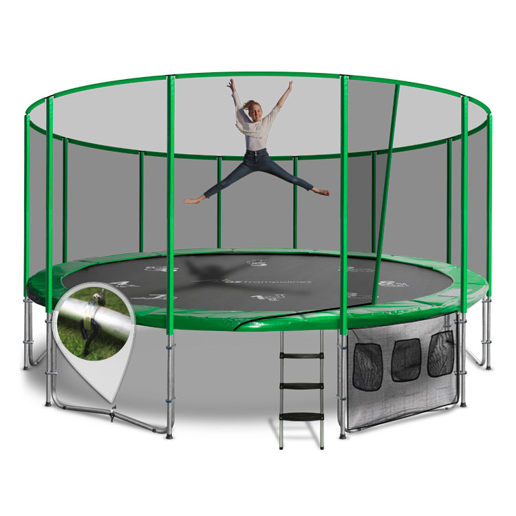 露16ft Trampoline with Enclosure - Oz Trampolines